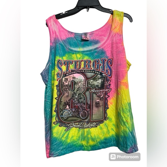 Comfort Colors | Tops | Sturgis Tiedyed Tank Top | Poshmark